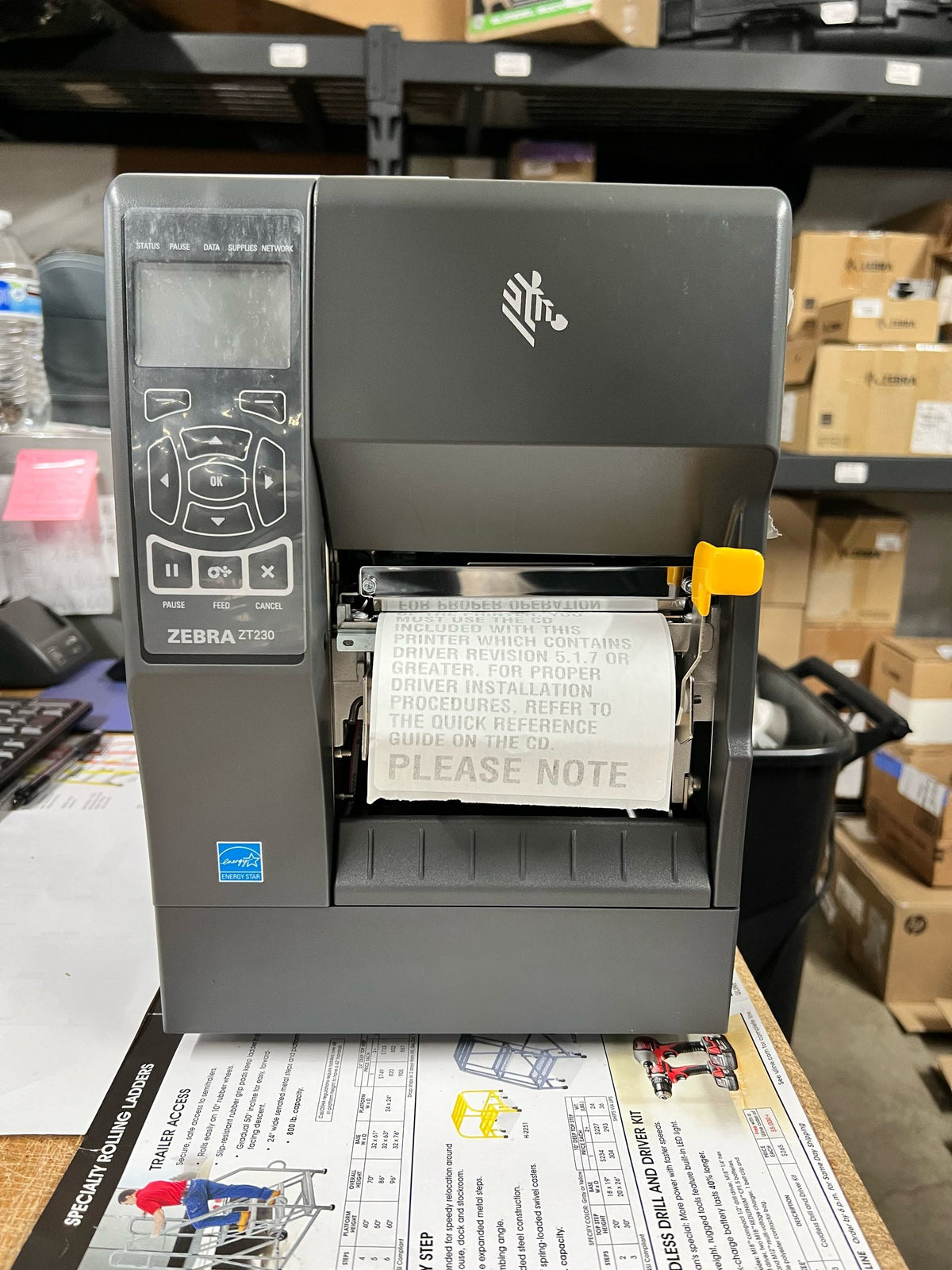 Zebra ZT UPS ZT230 123100-200 Direct Thermal Label Printer ...