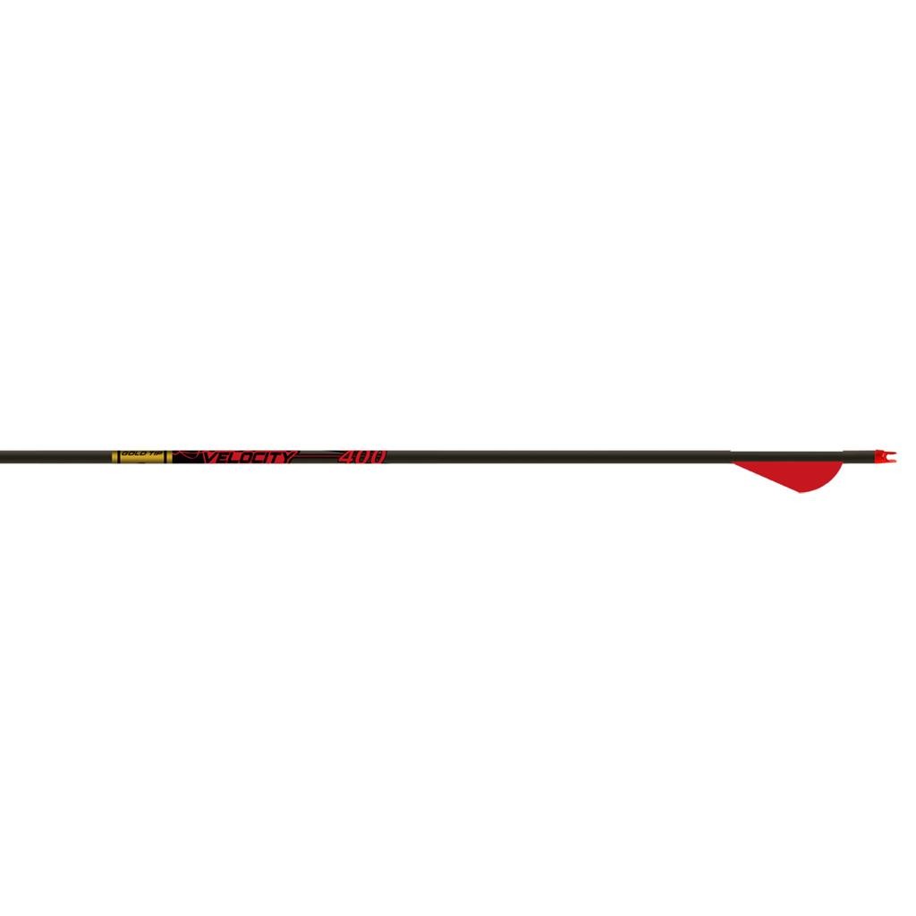 Gold Tip Velocity Arrows 300/500 with 2" Raptor Vanes - 6/Pack ...