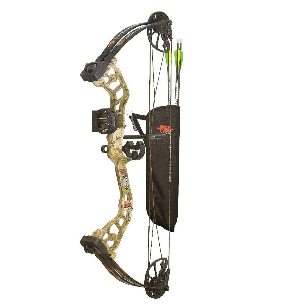 PSE Micro Midas RTS Package 20-29 Lbs Black/Kryptek Altitude - Right H ...